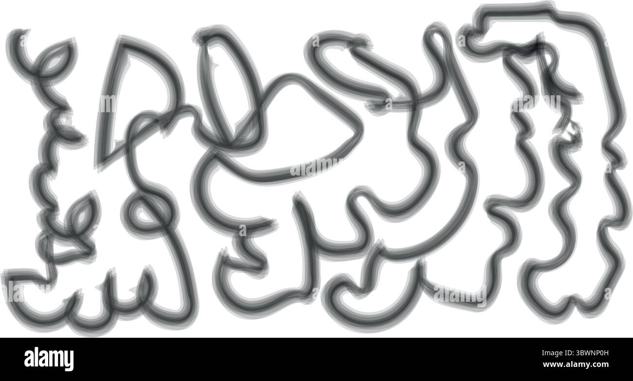 Abstract gray lines and shapes create a dynamic pattern with soft ...