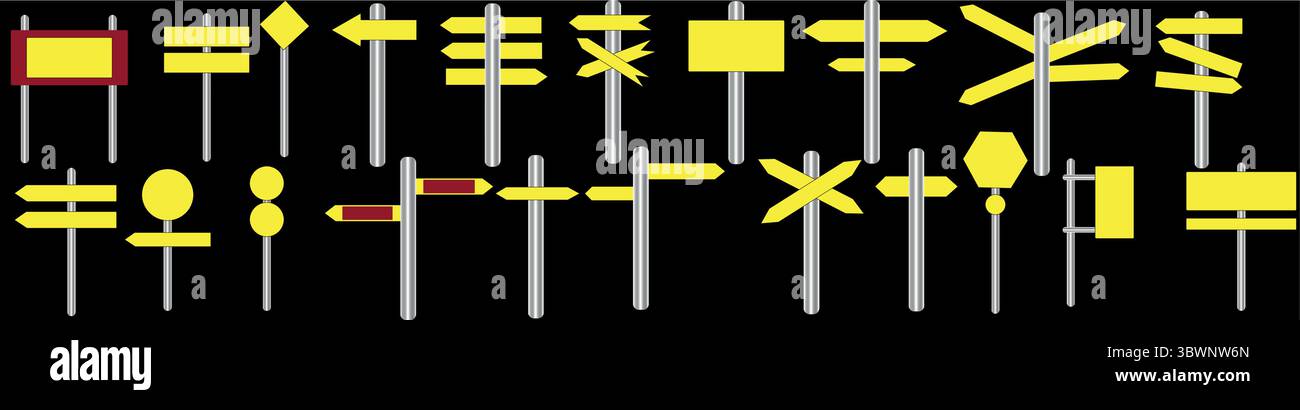 Navigation poles Stock Vector Images - Alamy