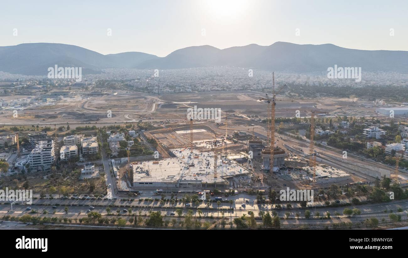 Ellinikon tower progress Stock Photo - Alamy