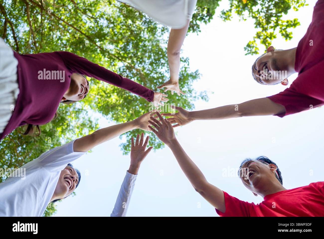 Portrait of an Indonesian southeast asian people celebrate Indonesia ...