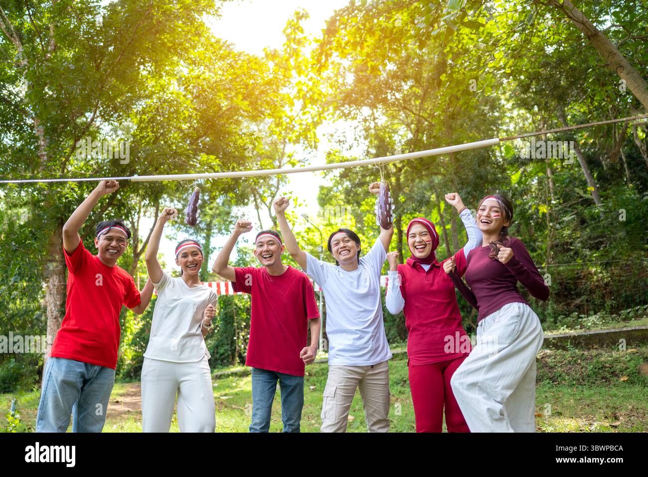 Portrait of an Indonesian southeast asian people celebrate Indonesia ...