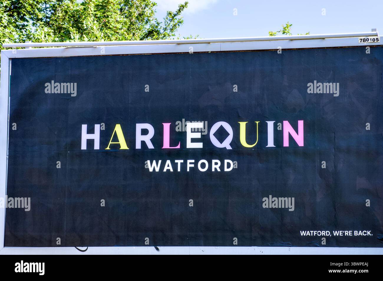 Billboard Sign Advertising The Return of The Name Harlequin For the ...