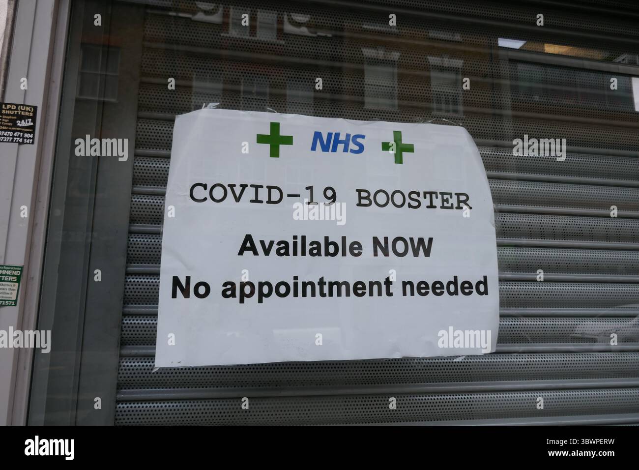 London, England, United Kingdom 27th May 2025 Covid-19 Booster NHS Sign ...