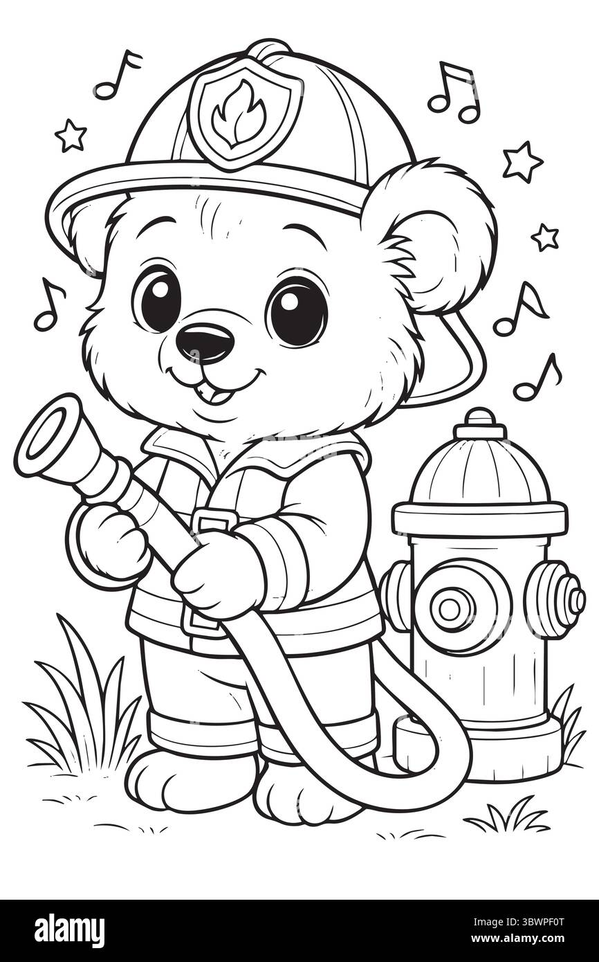 Printable outdoor coloring Stock Vector Images - Alamy