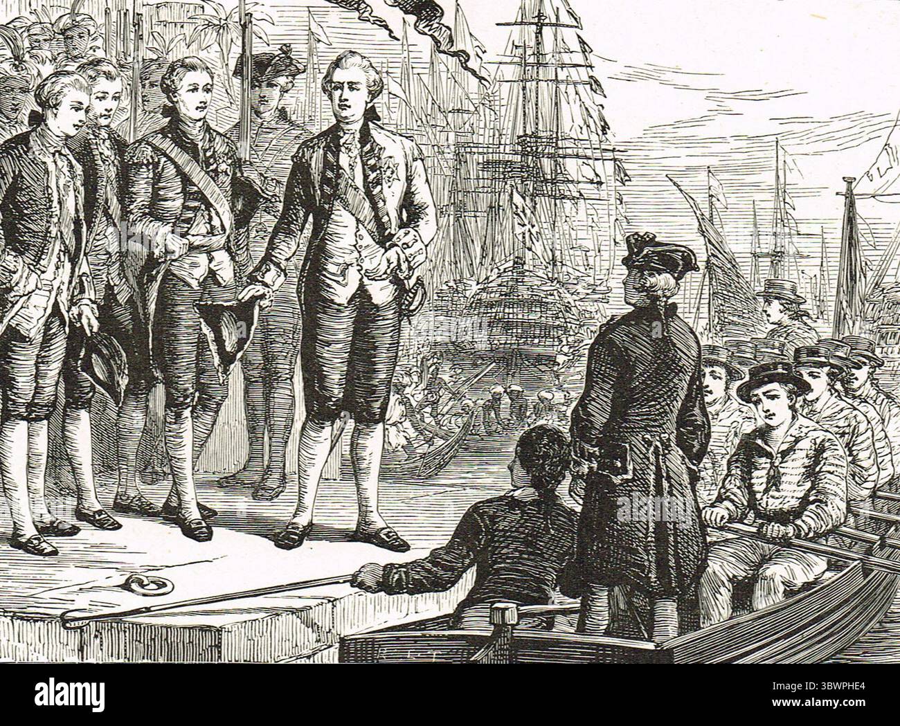 Departure of Robert Clive from India, February 1767, leaving India for ...