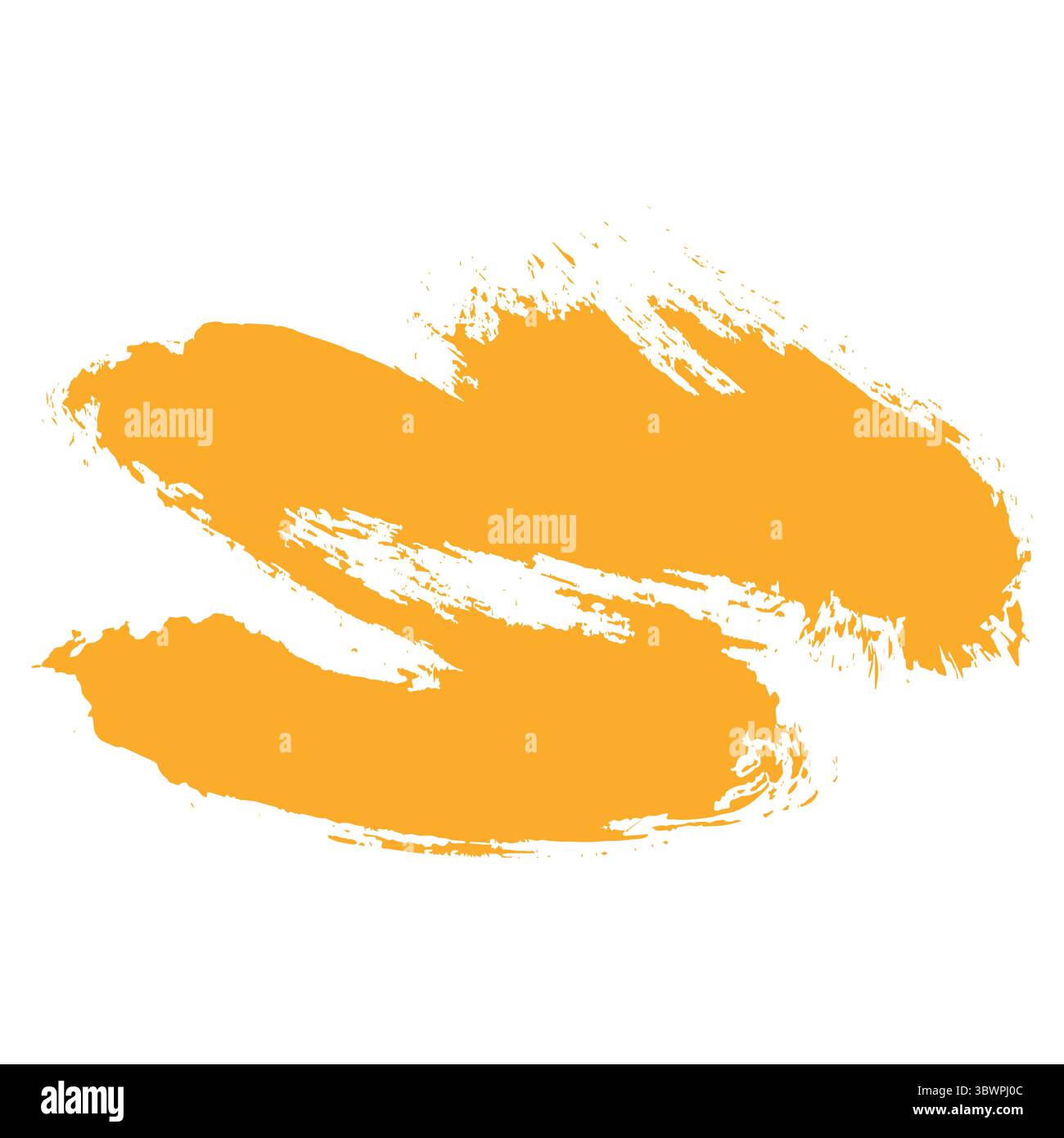 Hand Drawn Grunge Ink Brush Stroke. Creative abstract paintbrush line ...