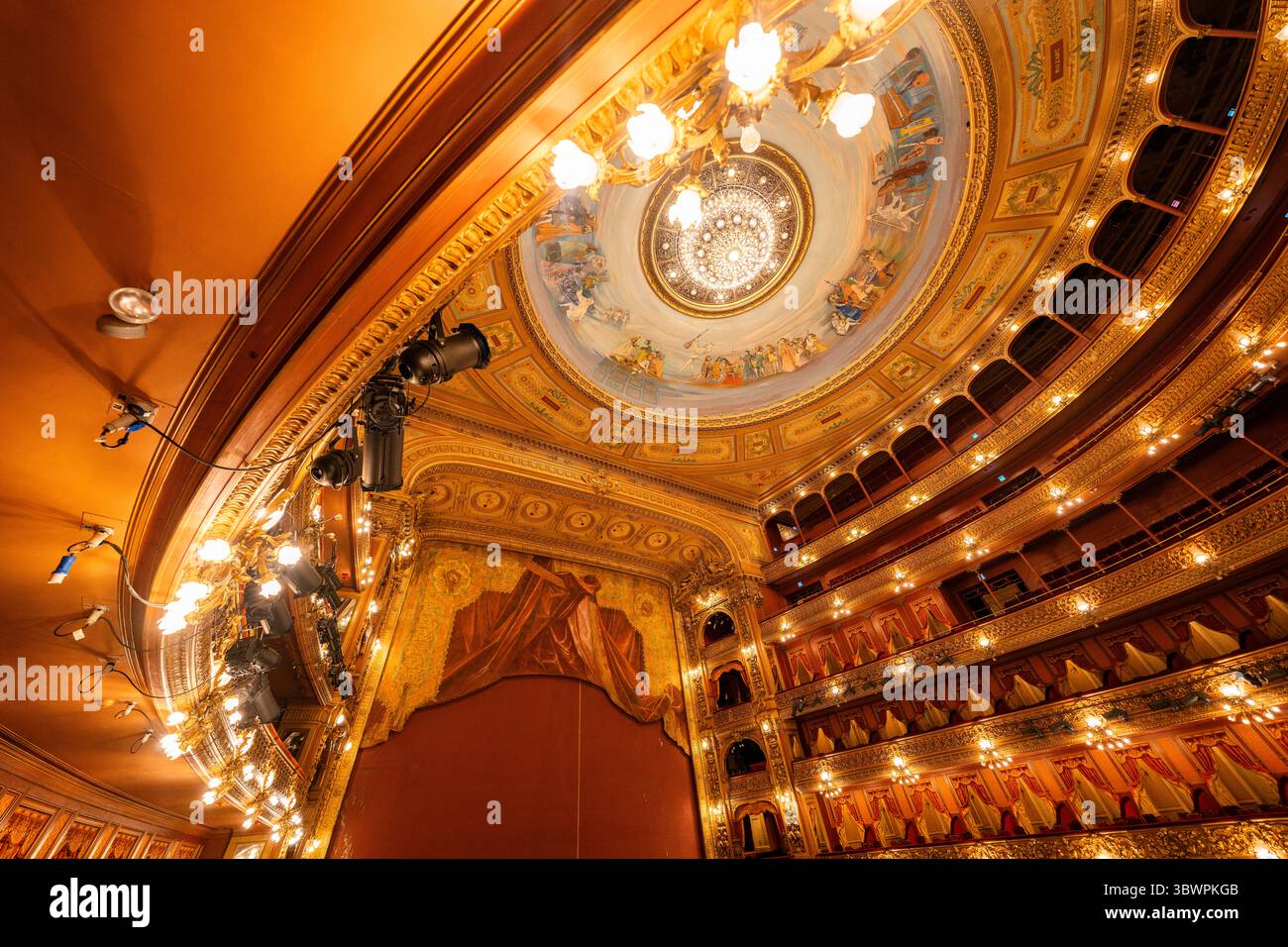 Buenos Aires, Argentina - April 3, 2025: Interior of Teatro colon ...