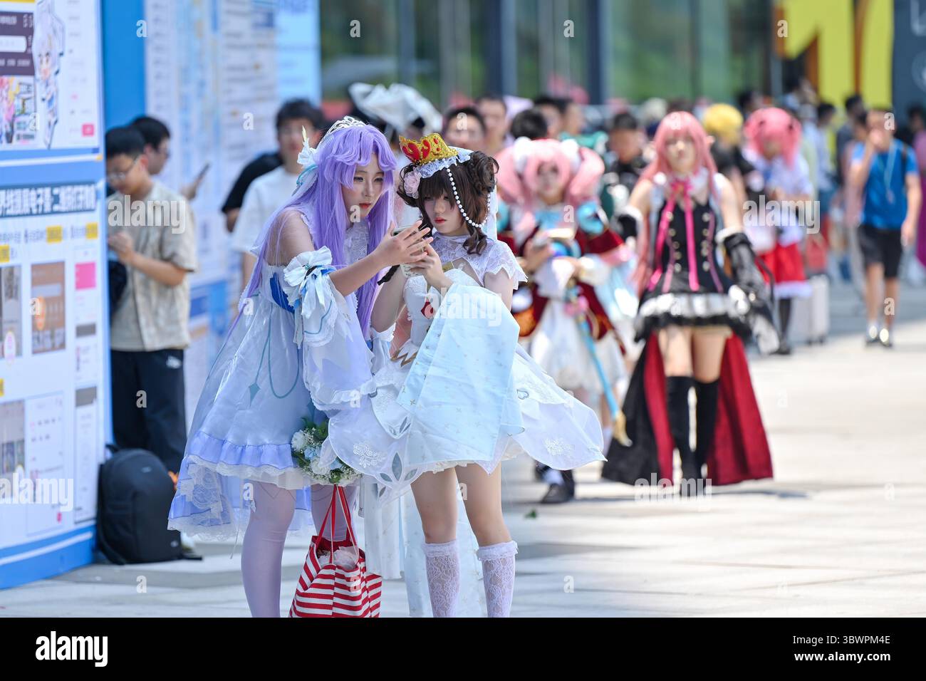 Anime enthusiasts visit a comic exhibition in Chengdu City, southwest ...