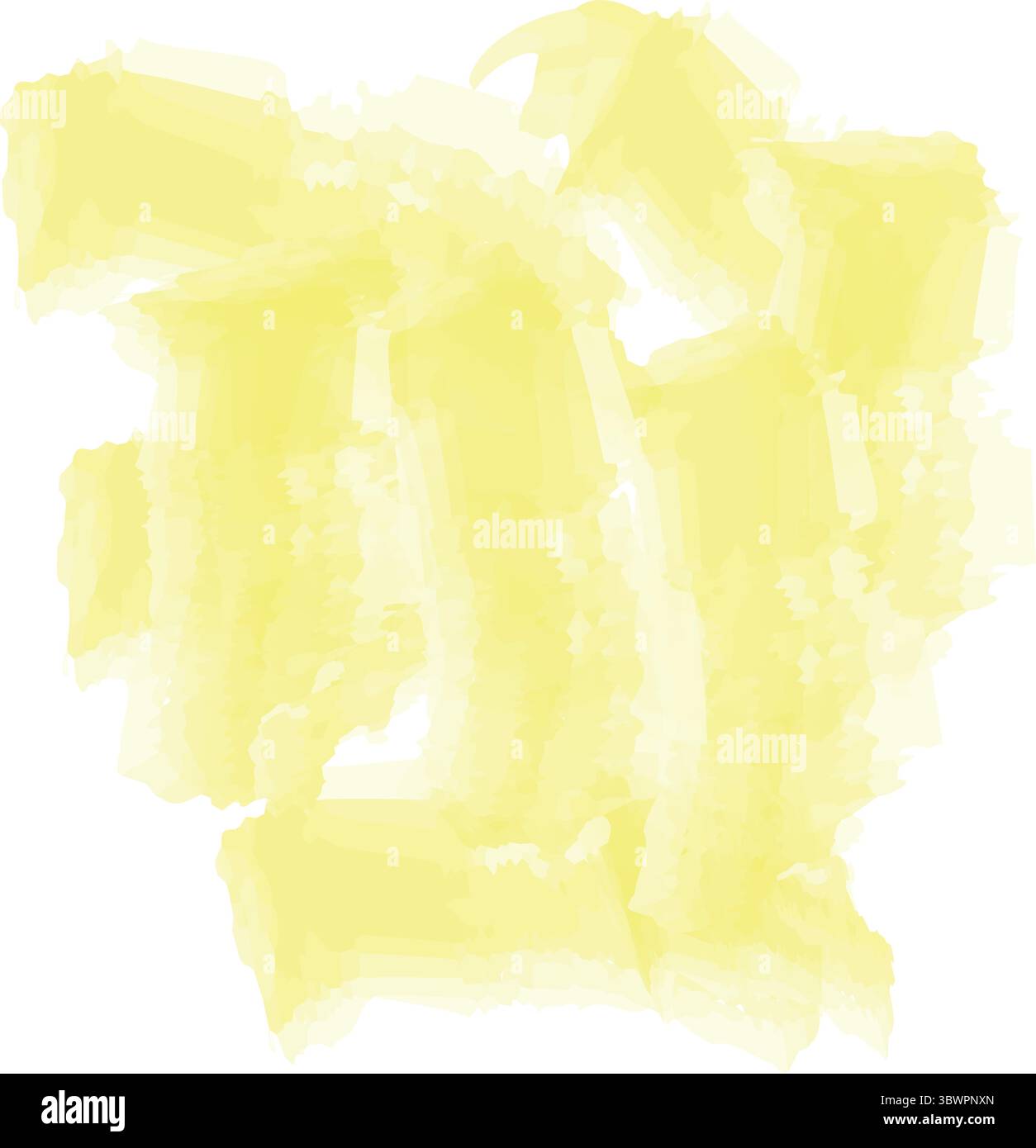 Vibrant yellow watercolor splash texture for backgrounds and design ...