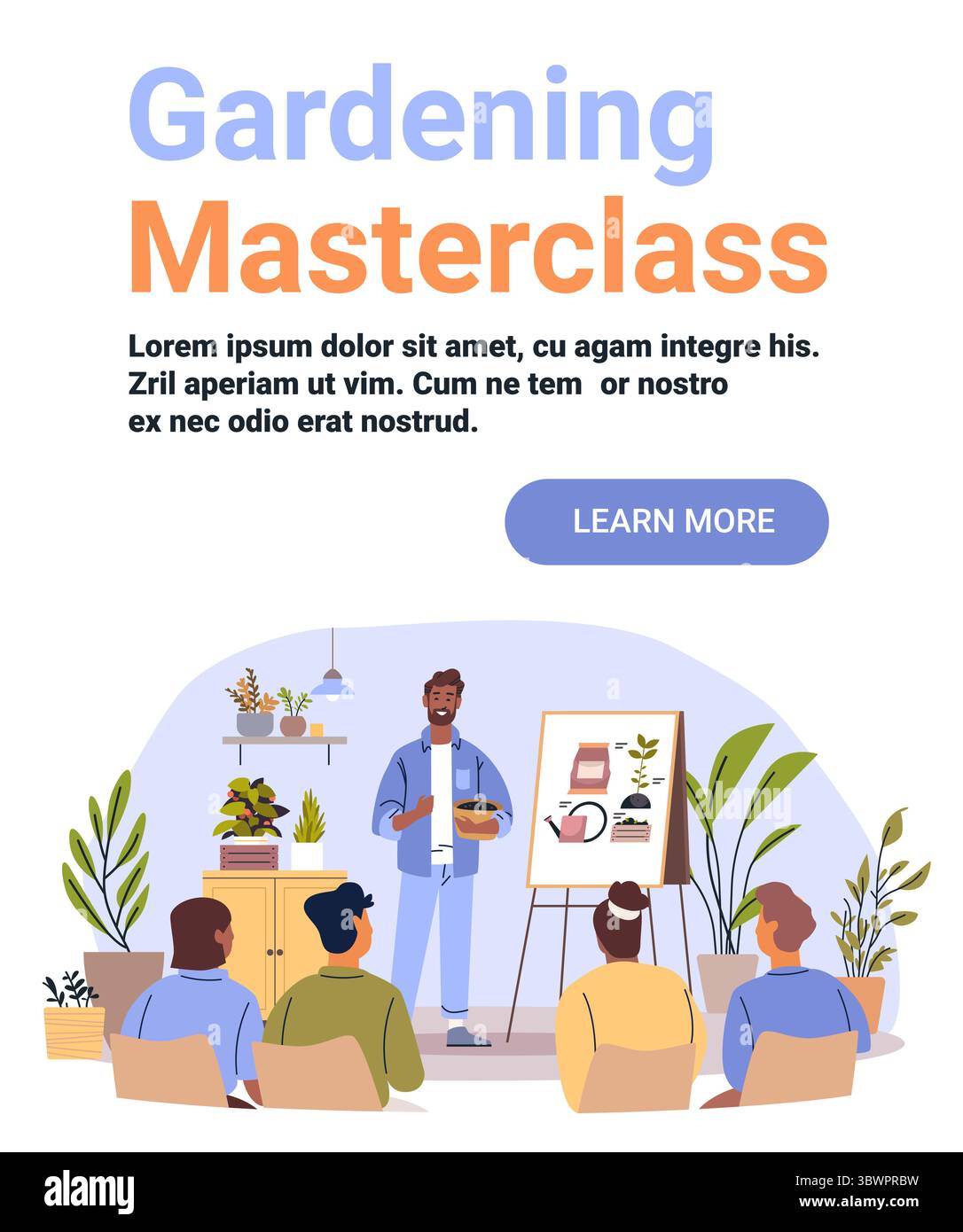 Gardening masterclass workshop teacher students indoor plants ...