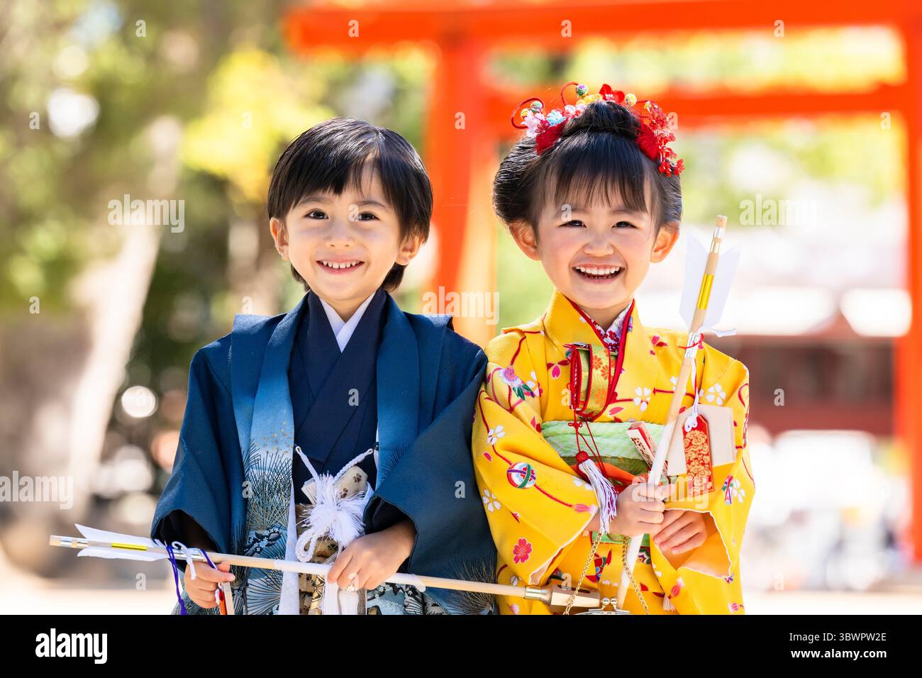 Japanese Shichi Go San festival Stock Photo - Alamy