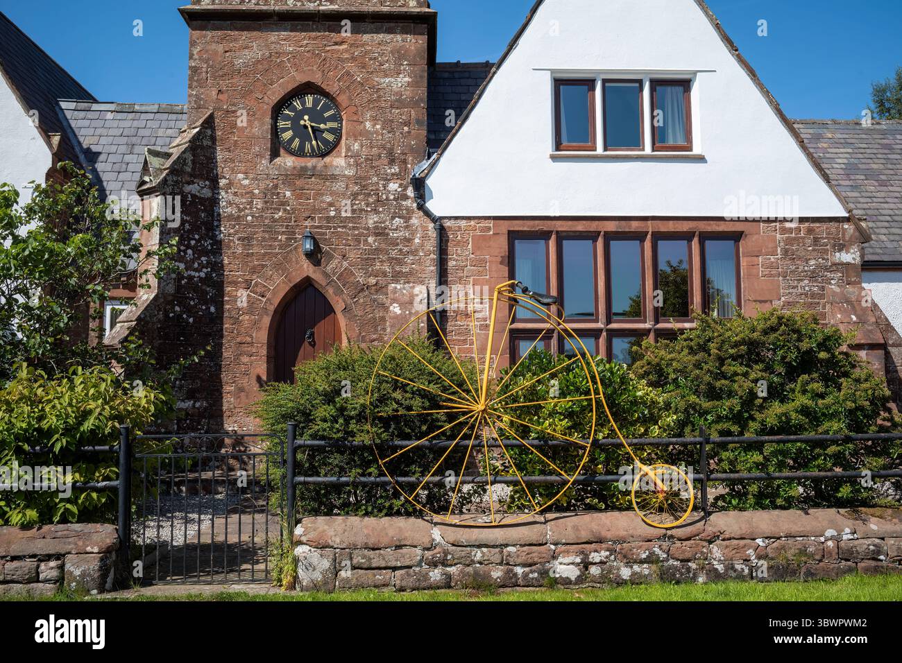 A quirky 'on-the-wall' display in the village of Melmerby, Eden Valley ...