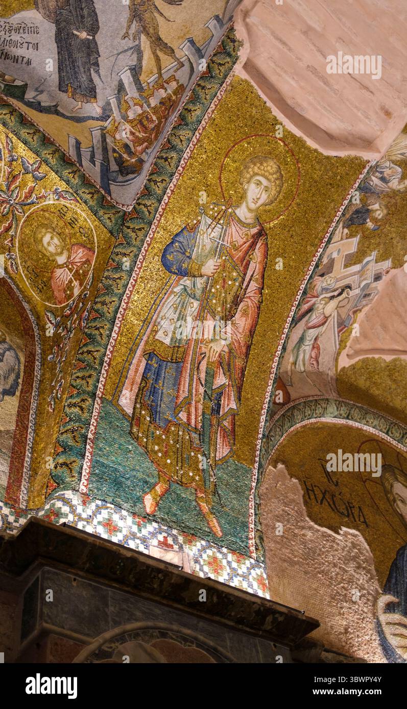 Turkey: Saint mosaic, Outer Narthex (entrance hall), Church of the Holy ...