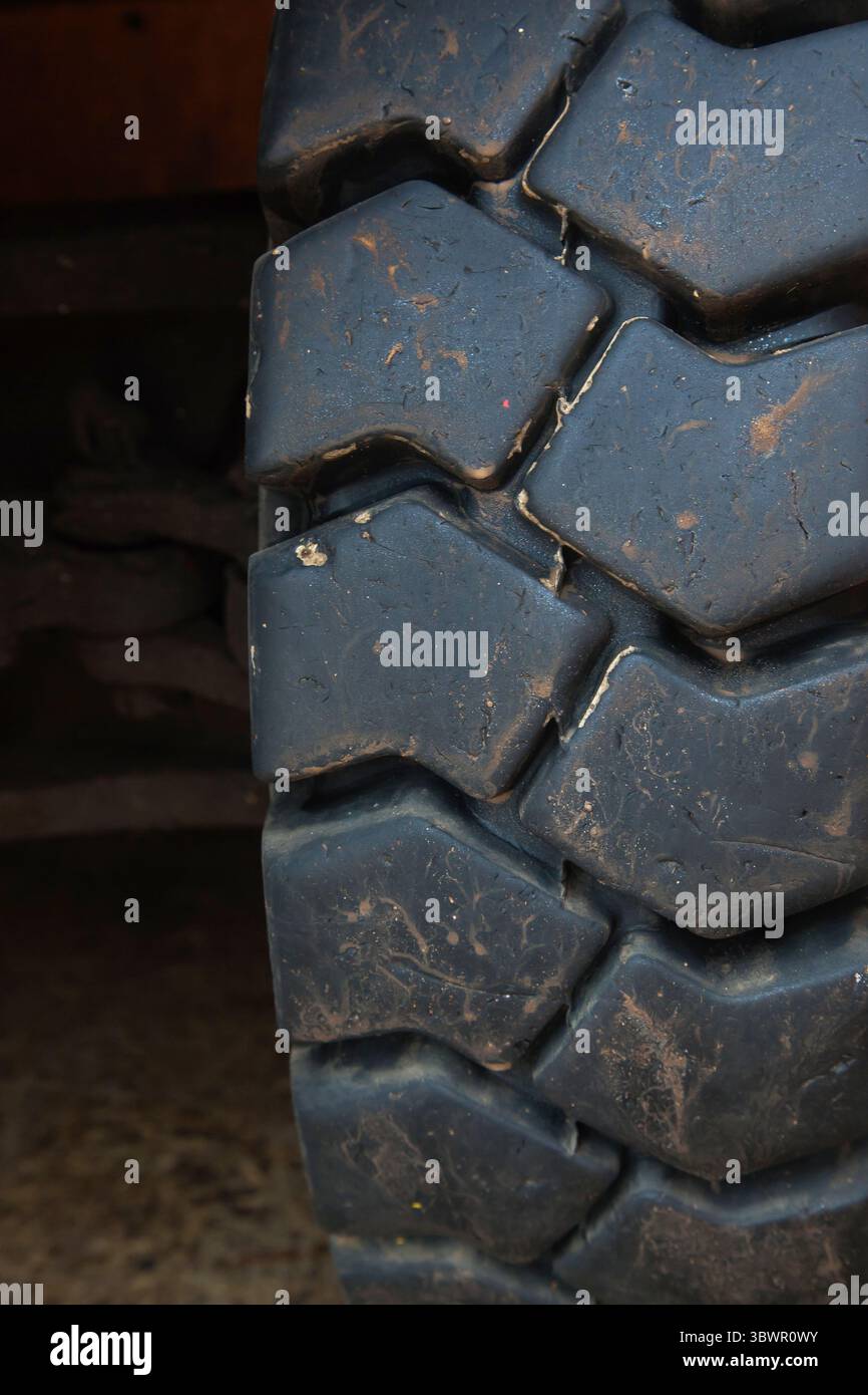 Tread wheel tread, view from the front, close-up Stock Photo - Alamy