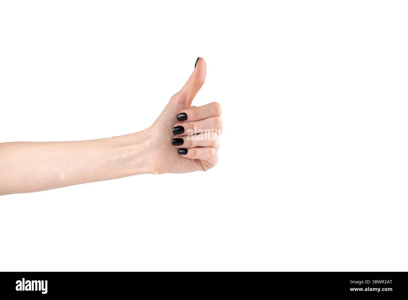 Thumb up hand sign. woman hand showing thumb up, like, good, approval ...