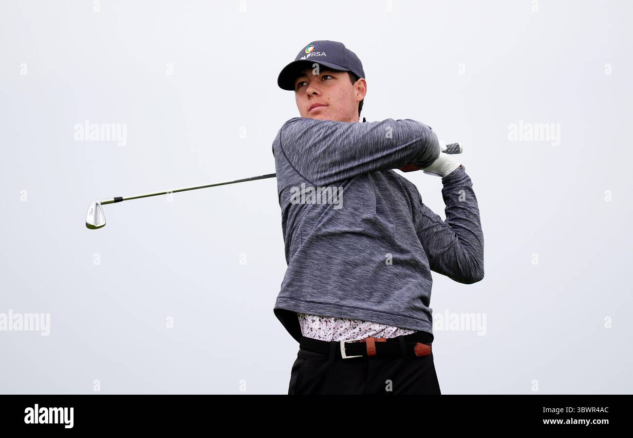 South Africa's Bryan Newman tees off the 6th on day one of The 153rd ...