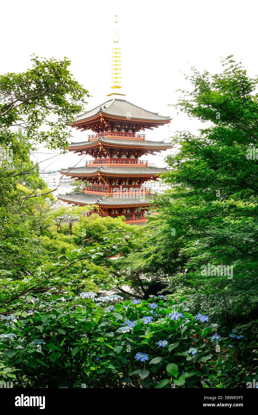 TAKAHATA FUDOSON TEMPLE HINO JAPAN Stock Photo - Alamy