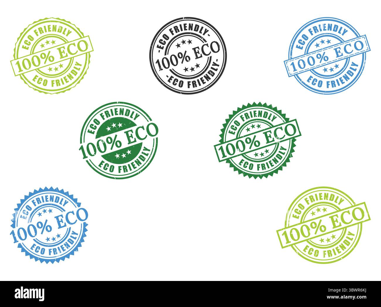 A 100% Eco-Friendly Rubber Stamp Collection, Sustainable Product Seal ...
