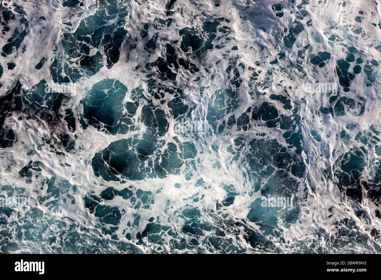 Ocean water background. Top view of breathtaking foamy water Stock ...