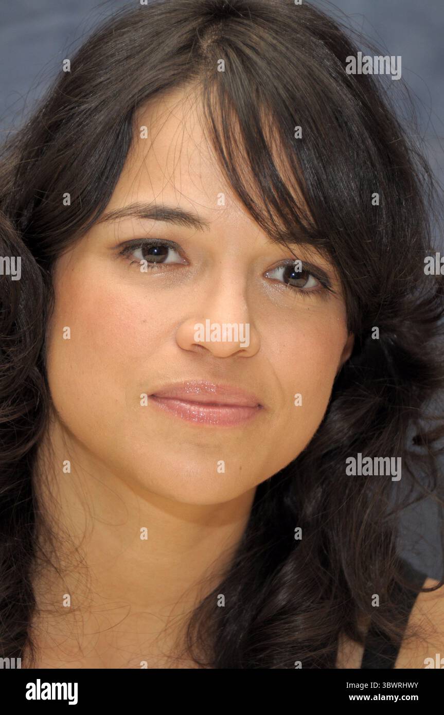 Michelle Rodriguez at the press junket for "Machete" in Los Angeles ...