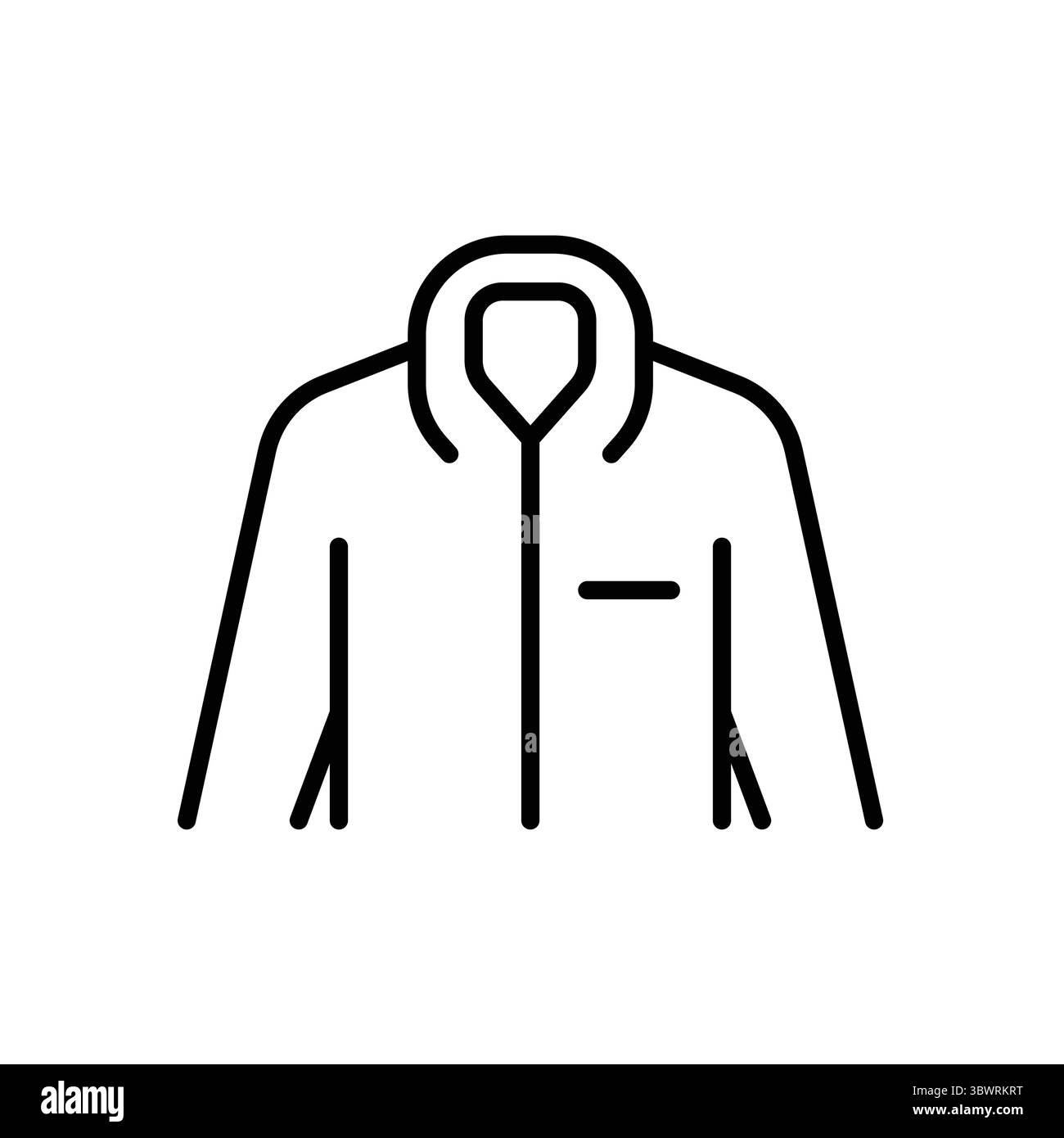 Discover a minimalist line art illustration of a classic jacket ...