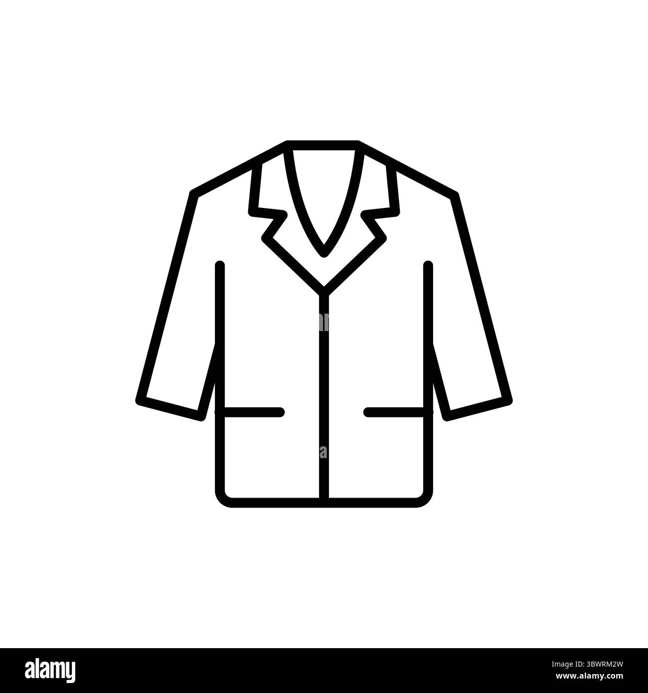 This image features a stylish minimalist outline of a classic suit ...