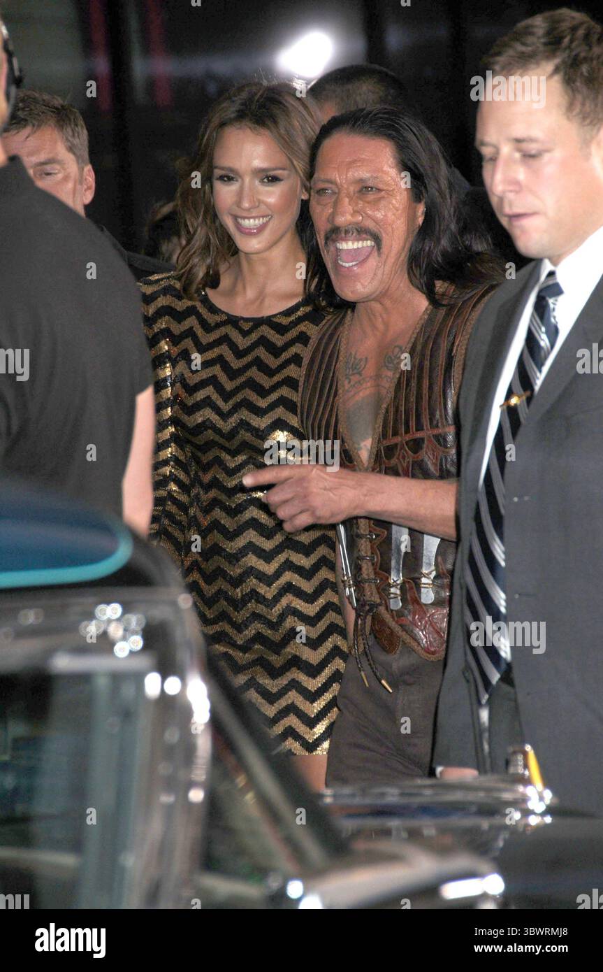 Jessica Alba and Danny Trejo at the "Machete" premiere at the Orpheum ...