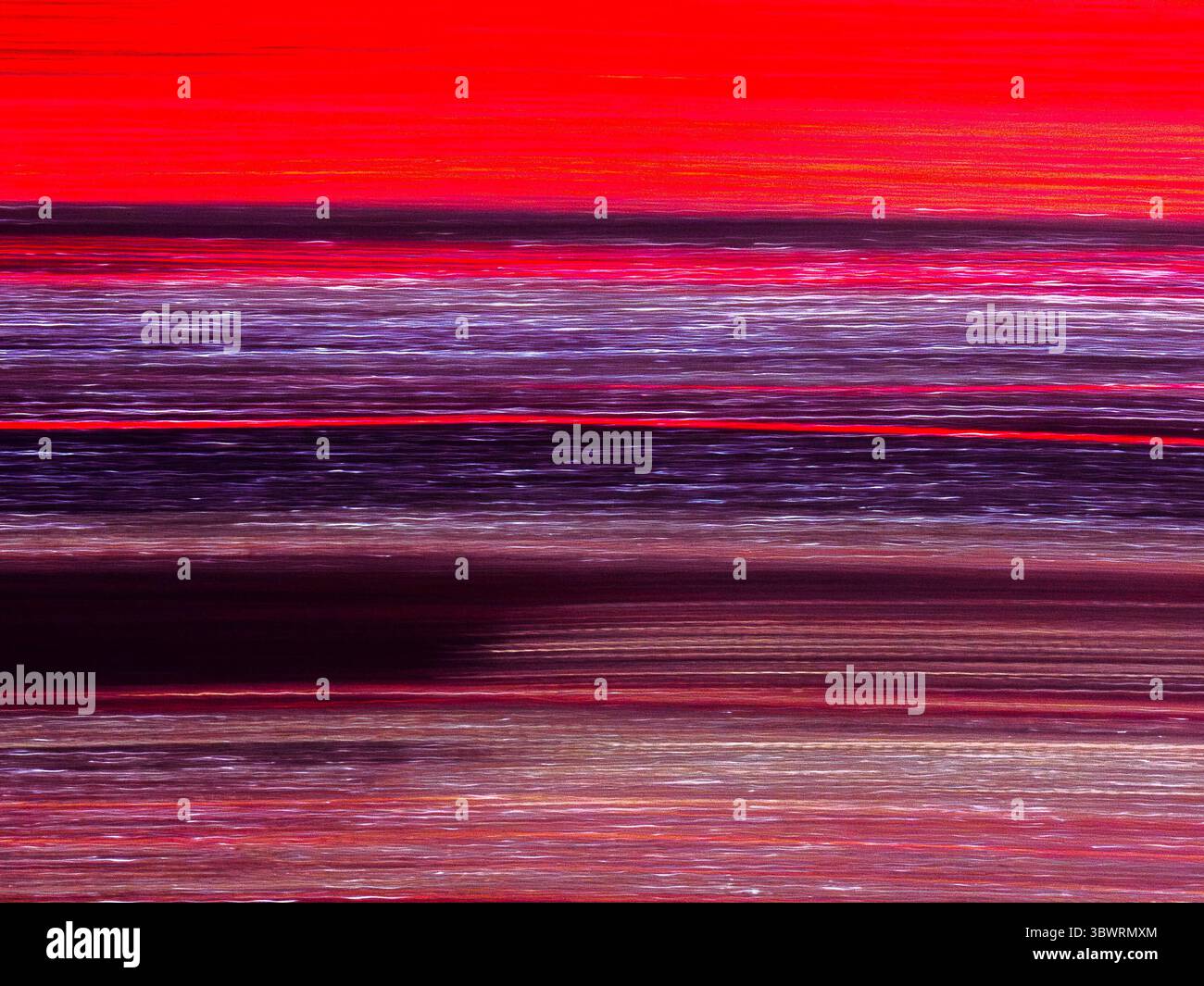 Red and purple stripes blend in a dynamic abstract composition ...