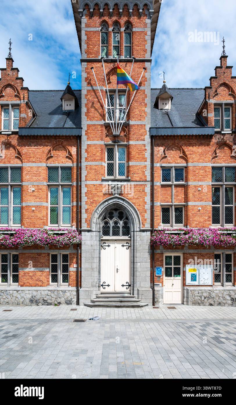 The Saint Martin church in the village of Lede, East Flanders, Belgium ...