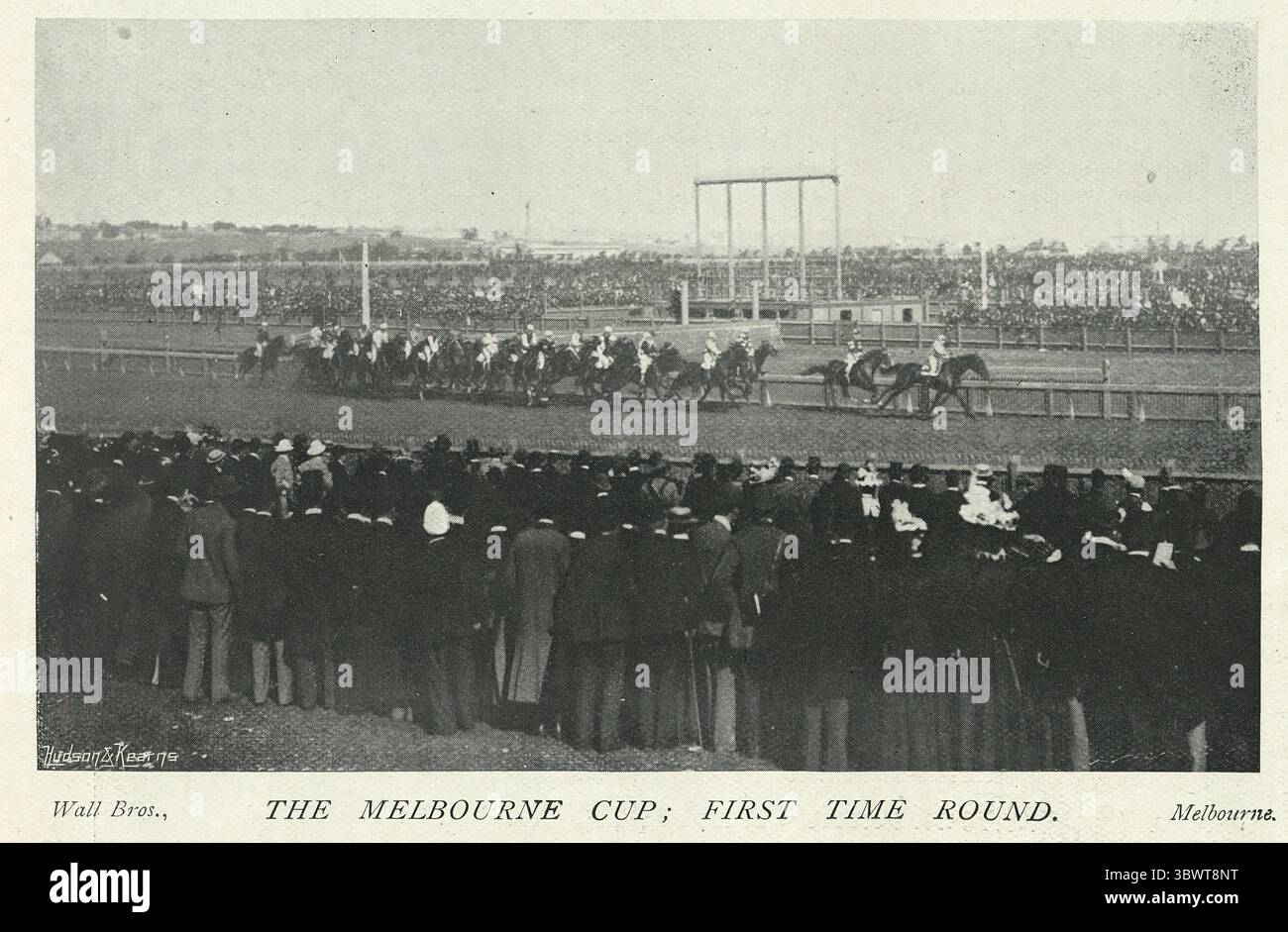 Melbourne Cup, Thoroughbred horse race, Victorian, 1890s, Vintage ...