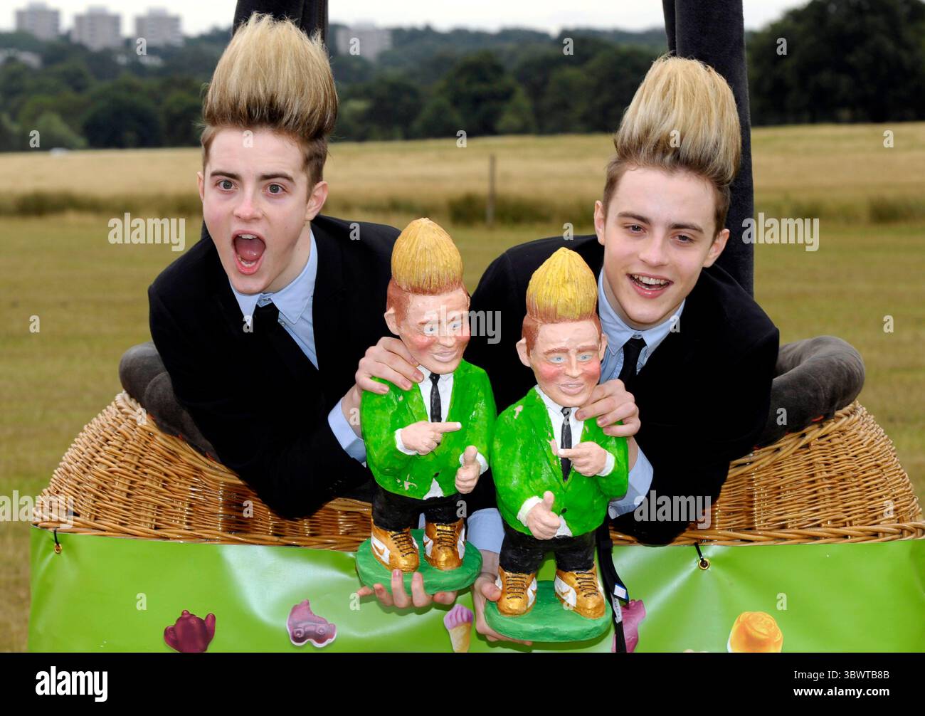 John and Edward Grimes aka Jedward at a photocall for Rowntree's ...