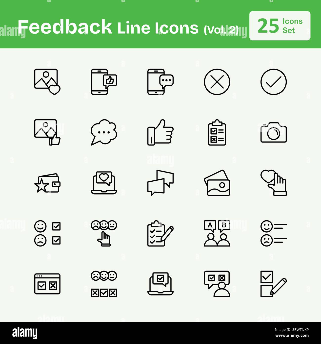 Smiling emoji line icon Stock Vector Images - Alamy