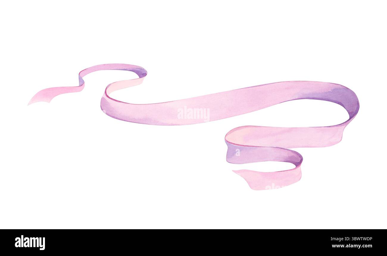 Watercolor ribbon bow collection Cut Out Stock Images & Pictures - Alamy