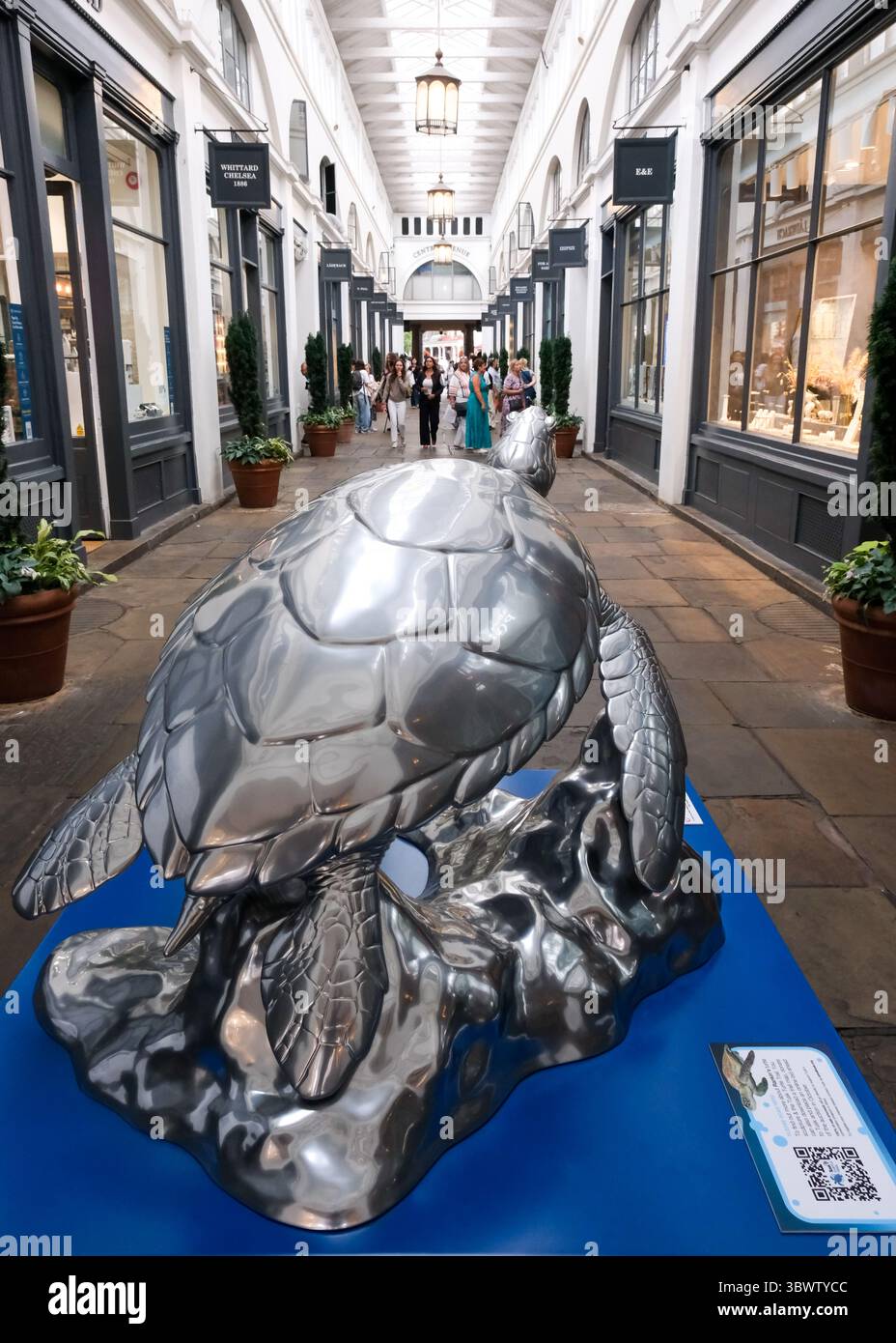 London, UK. 17th Jul 2025. The Tusk Turtle Trail, life sized turtle ...