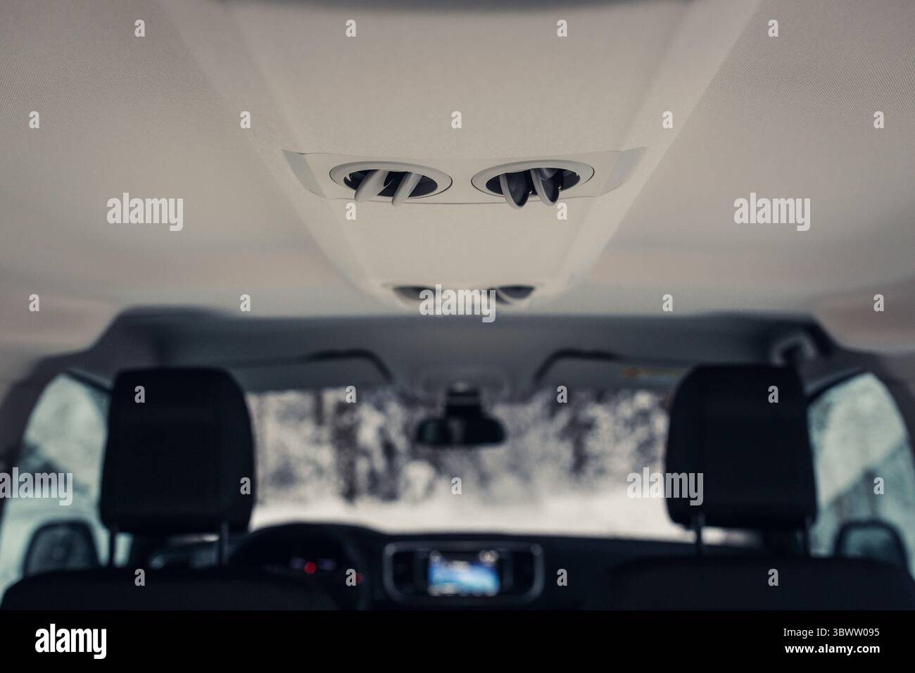 Car rear seats row air conditioning control system Stock Photo - Alamy