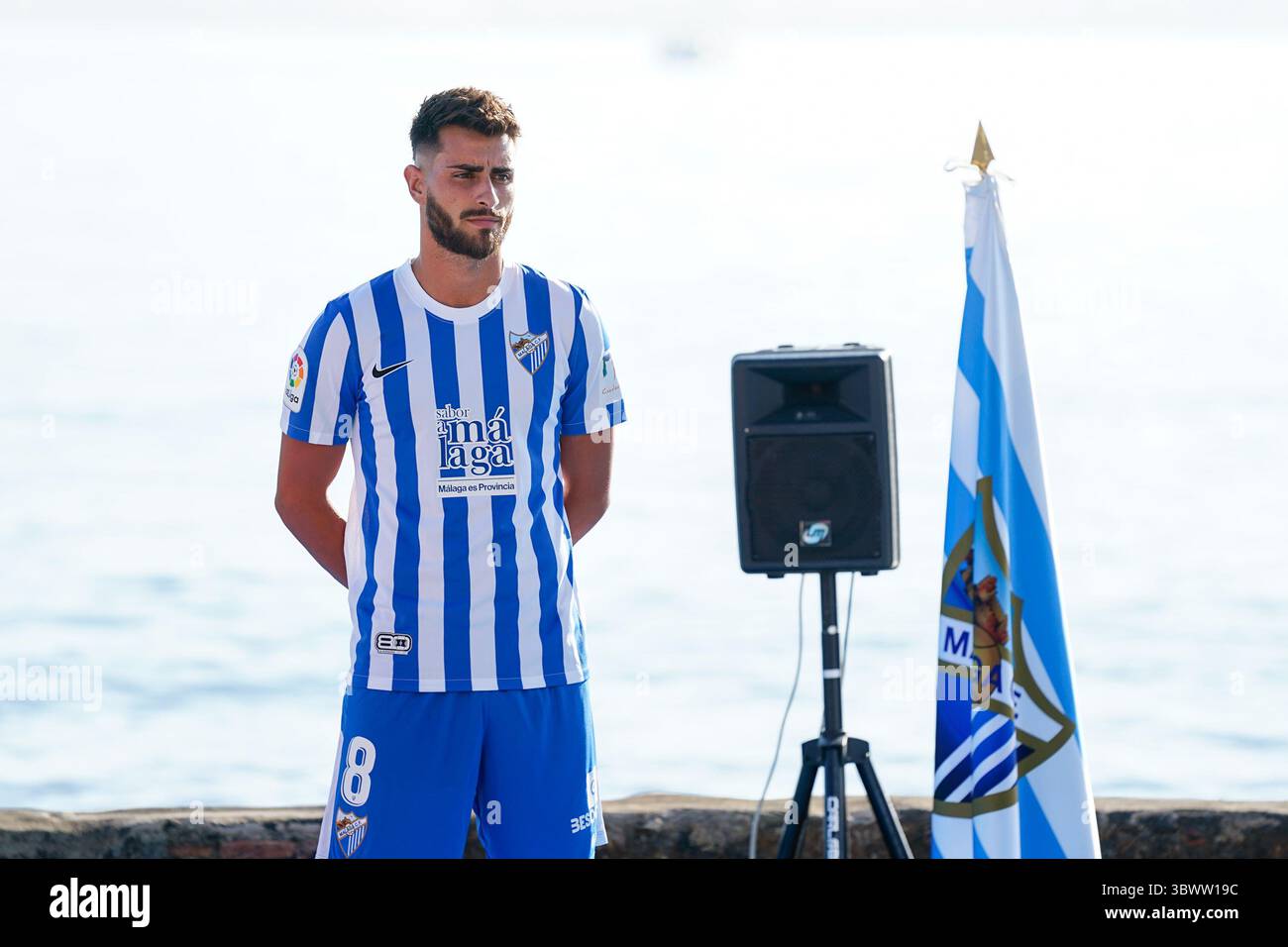July 14, 2021, Malaga, Spain: Football player Luis MuÃ±oz wearing the ...
