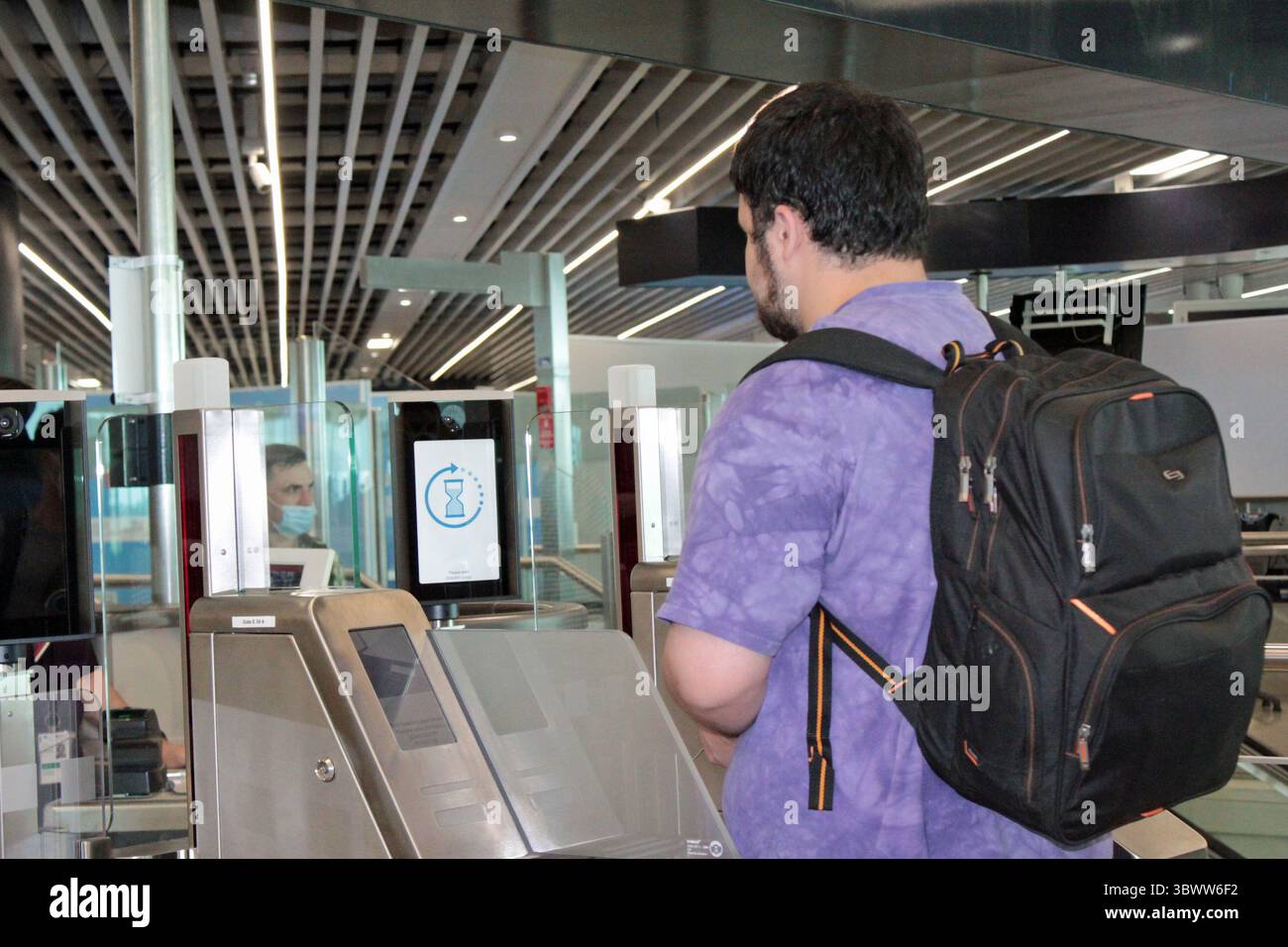The new system for the acceptance and boarding of travellers was ...