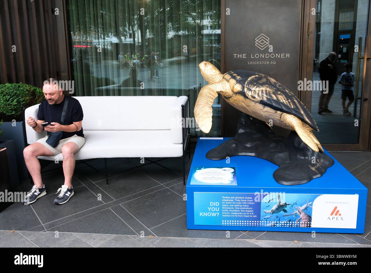 London, UK. 17th Jul 2025. The Tusk Turtle Trail, life sized turtle ...
