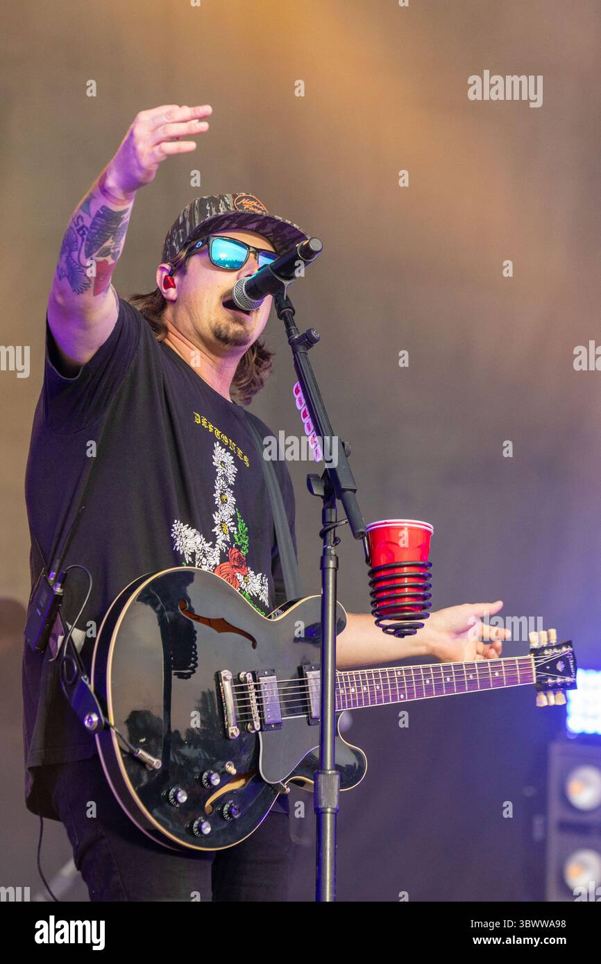 July 16, 2021, Twin Lakes, Wisconsin, U.S: Country singer HARDY ...