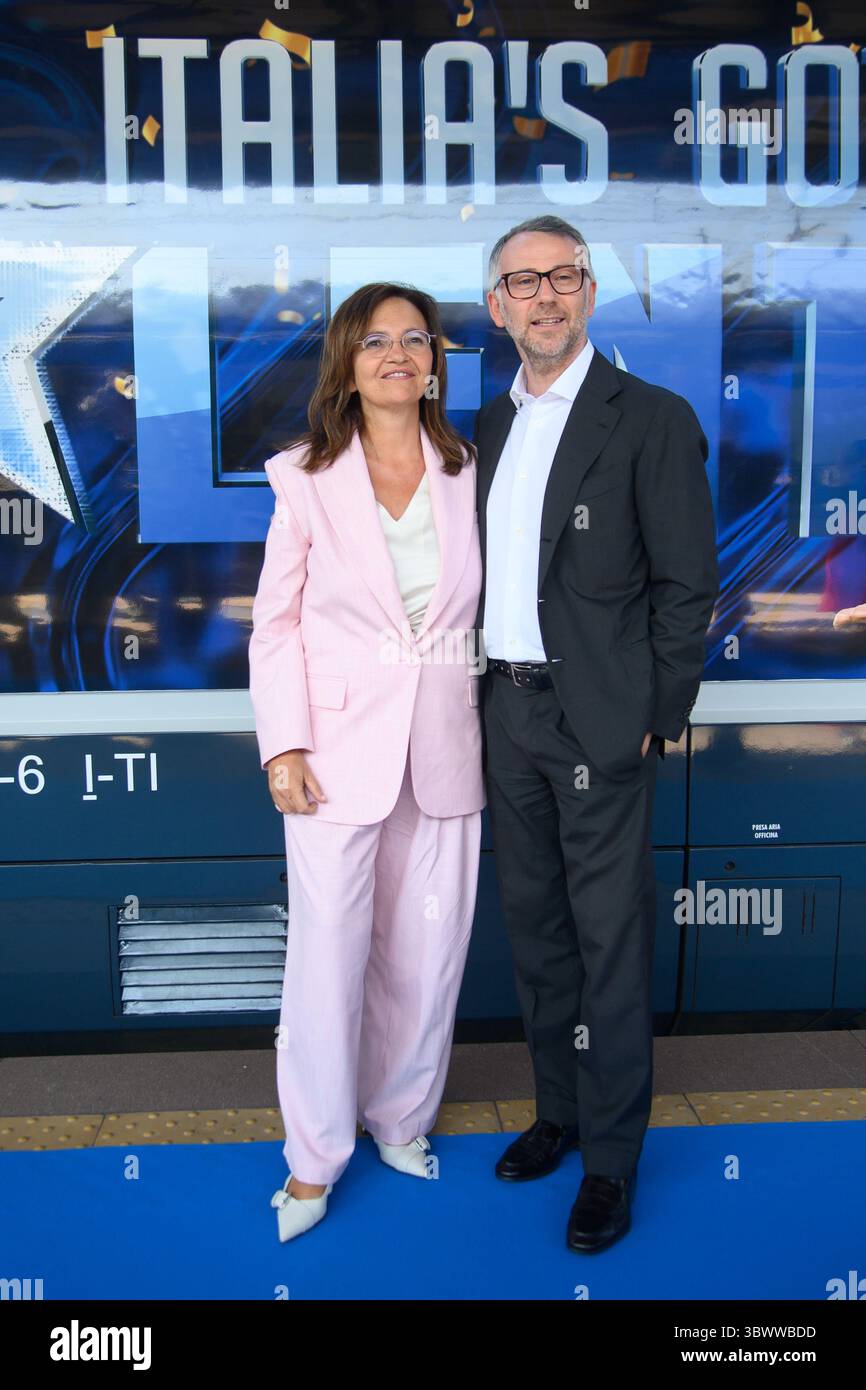 Francesca Serra e Mario Alovisi alla Presentazione della nuova livrea ...