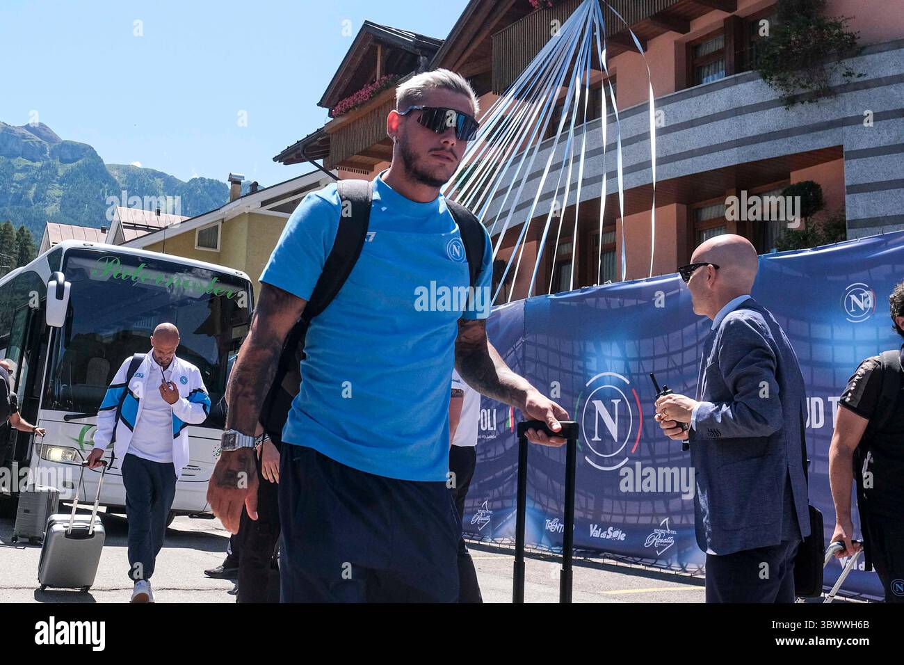 Pasquale Mazzocchi of SSC Napoli during the arrival of SSC Napoli's ...
