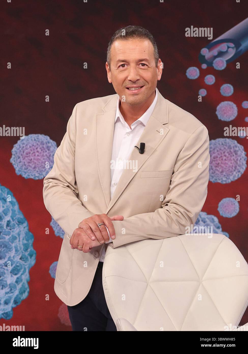Rome, Italy. 17th July, 2025. Rome, Rai Saxa Rubra studios, TV show ...