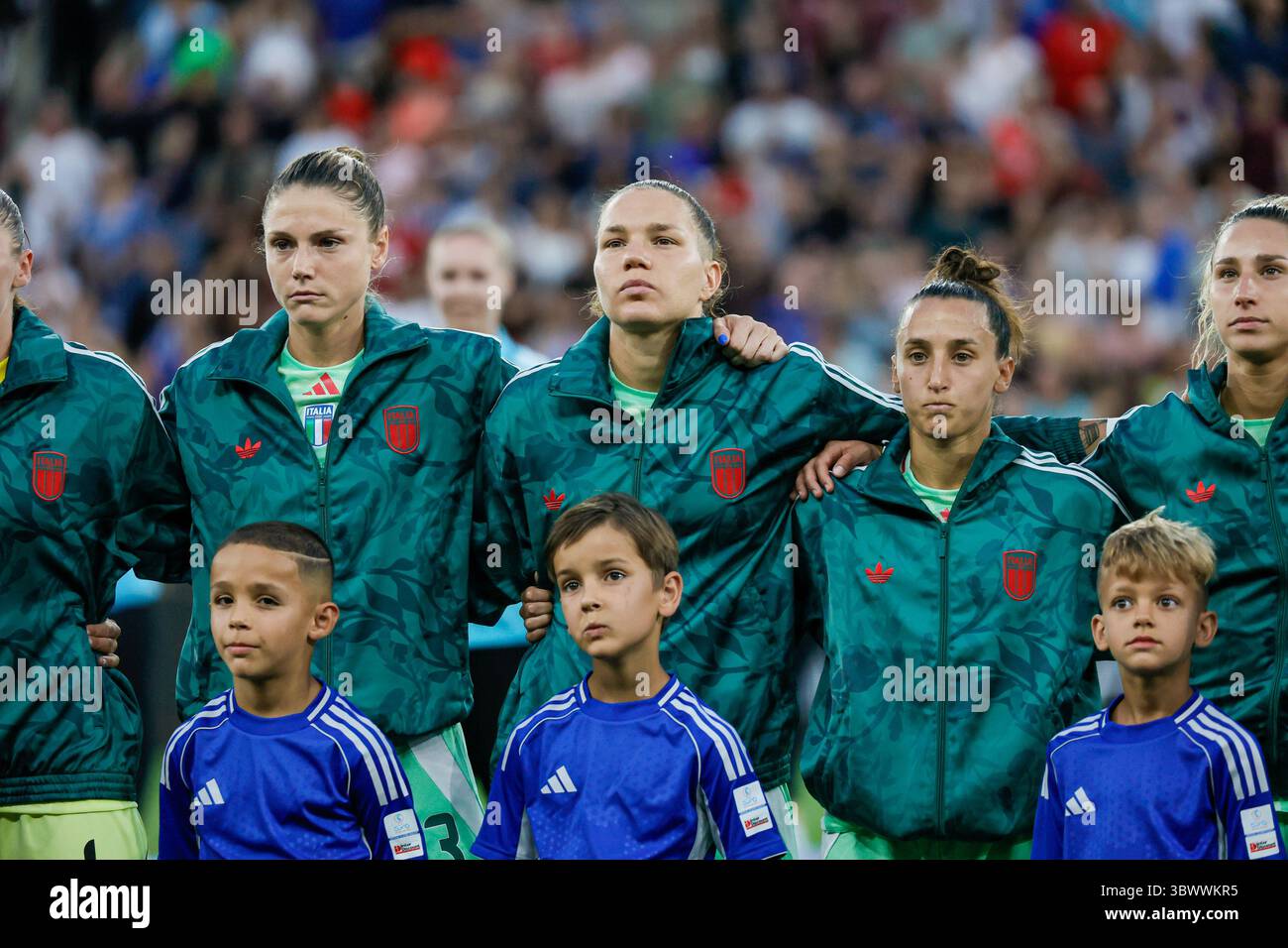 Lancy, Switzerland. 17th July, 2025. The Italy team during the national ...