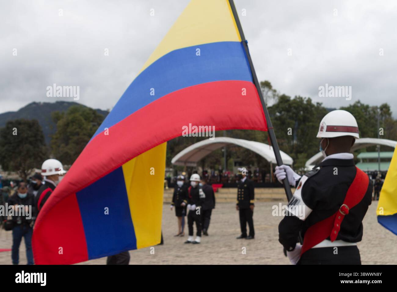July 19, 2021, Bogota, Cundinamarca, Colombia: Cadets and soldiers of ...