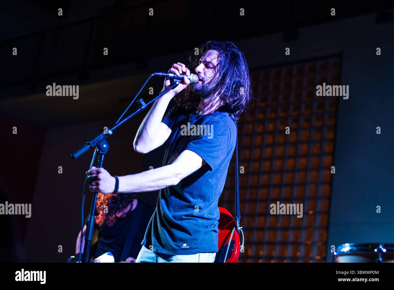 Aimone Romizi of the Italian band Fast Animals and slow kids performs ...