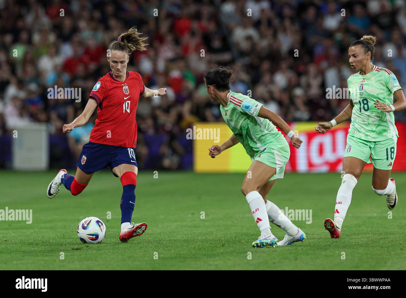 Caroline Graham Hansen (10 Norway) during the UEFA Womens EURO 2025 Quarter-Final match between ...