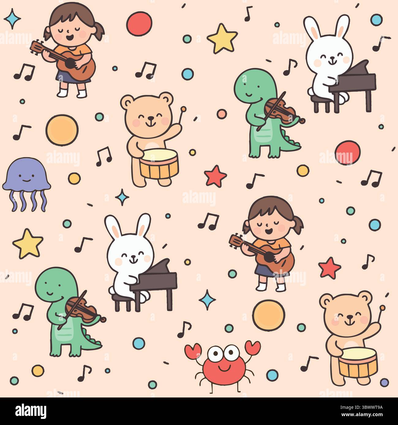 Child piano Stock Vector Images - Alamy