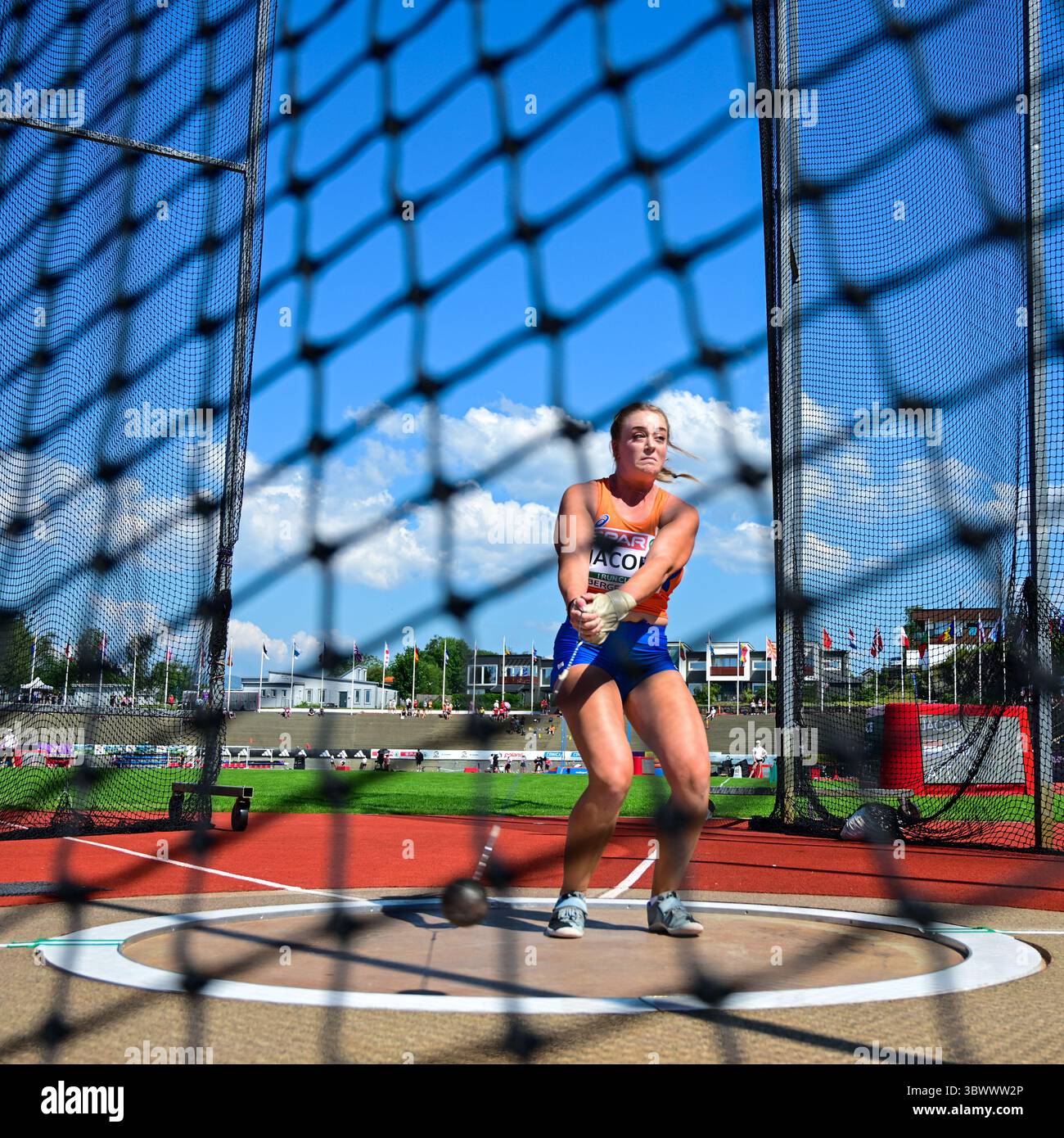 BERGEN, NORWAY - JULY 17: Audrey Jacobs of the Netherlands competing in ...