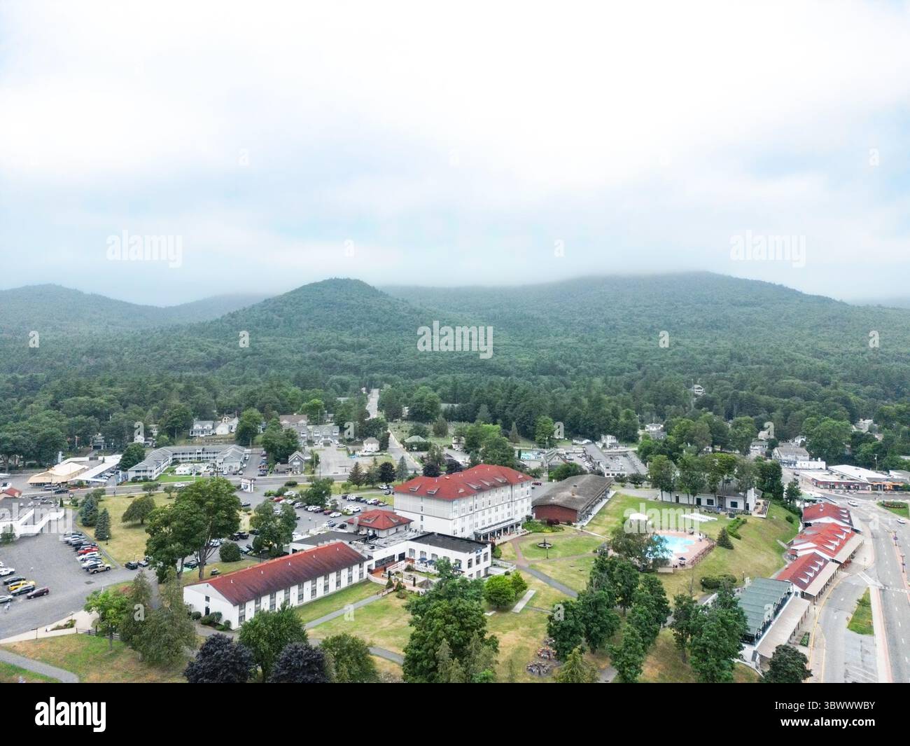Lake George, New York - July 13, 2025: Aerial View from Lake George ...