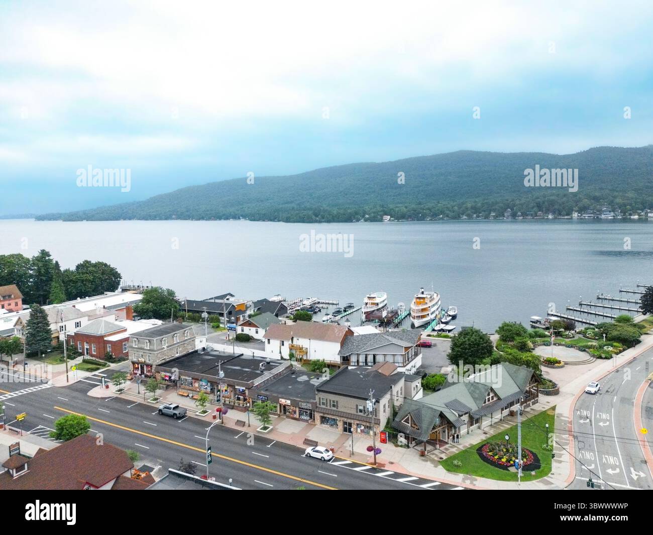 Lake George, New York - July 13, 2025: Aerial View from Lake George ...